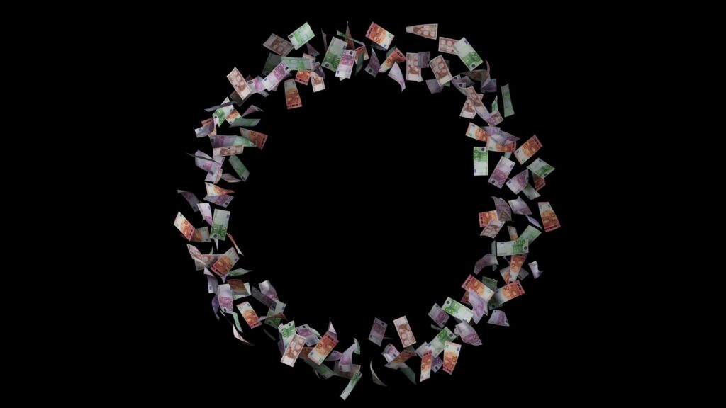 Falling Banknotes - Motion Backgrounds. VJ Loops Video Collection ...