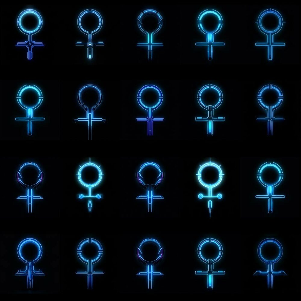Futuristic Symbols - Motion Backgrounds. Video VJ Loops Pack | National ...
