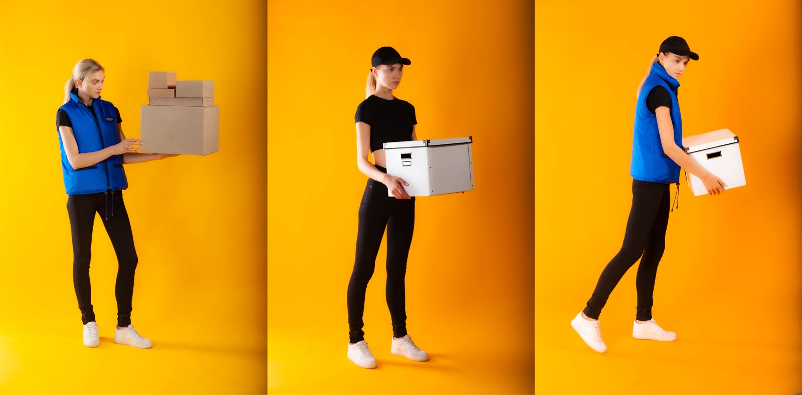 Delivery Girl – Mockup Photo Pack | National Elements